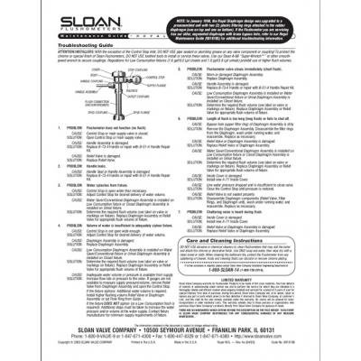 Sloan Control Stops & Parts | SloanPlumbingParts.com