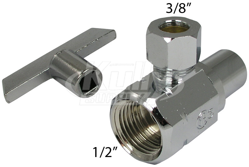 McGuire LFST02LK LF Angle Stop, 1/2 IPS x 3/8 OD LooseKey | KullySupply.com
