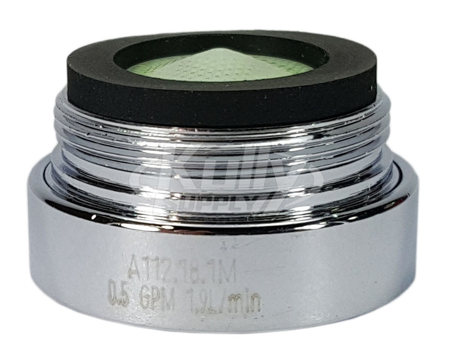 Symmons LN-100 Chrome 0.5GPM Vandal Resistant Male Aerator with Removal ...