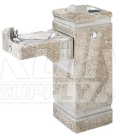 Haws 3150 Stone Aggregate Outdoor Drinking Fountain | KullySupply.com