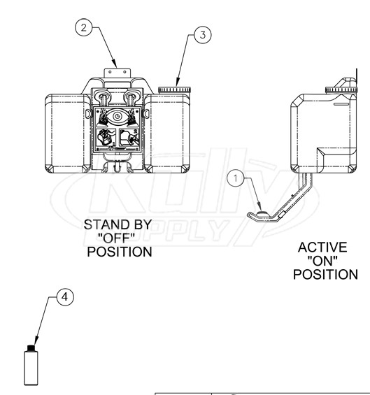 Haws 7501 Portable Eyewash Parts Breakdown | KullySupply.com