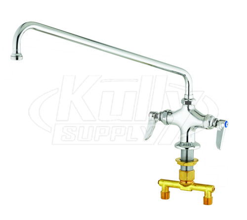 T&S Brass B-0200CR-PRISON Double Pantry Swivel Base Faucet ...